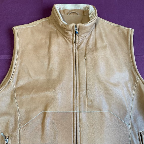 Jackets & Coats | Mens Tan Leather Vest | Poshmark